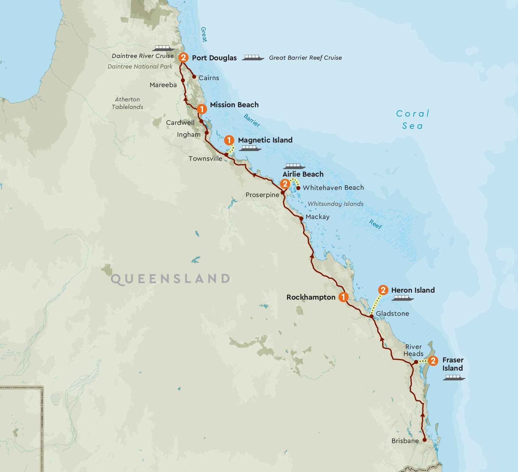 Map Of Islands Off East Coast